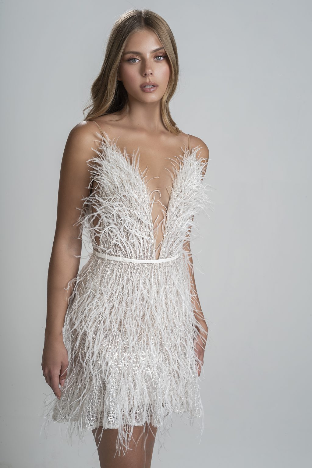 Mini Feather Dress - LEE PETRA GREBENAU
